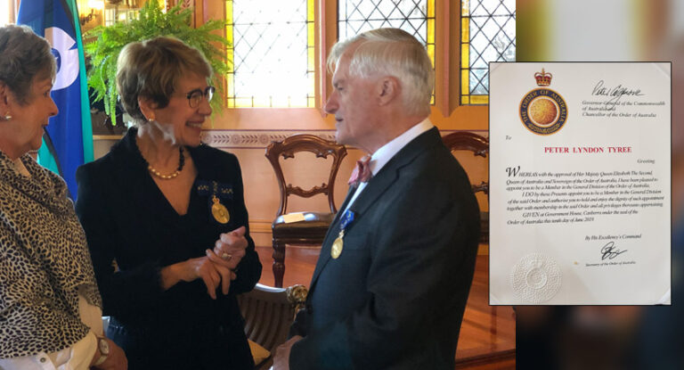 Peter Tyree recognised for Services to Engineering and Education ...
